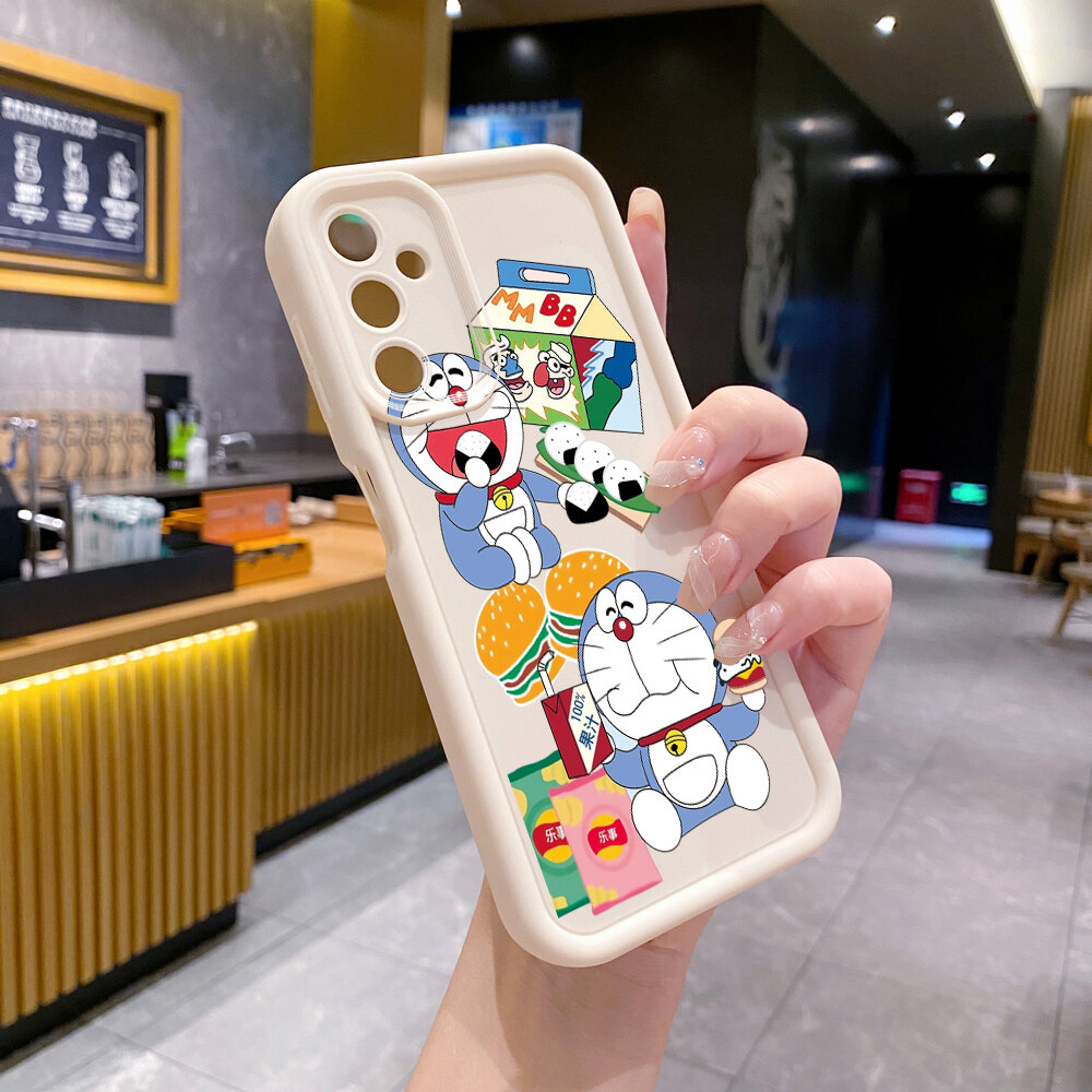 Мягкий чехол для Galaxy A16 , защитный чехол для объектива с изображением Дораэмона.