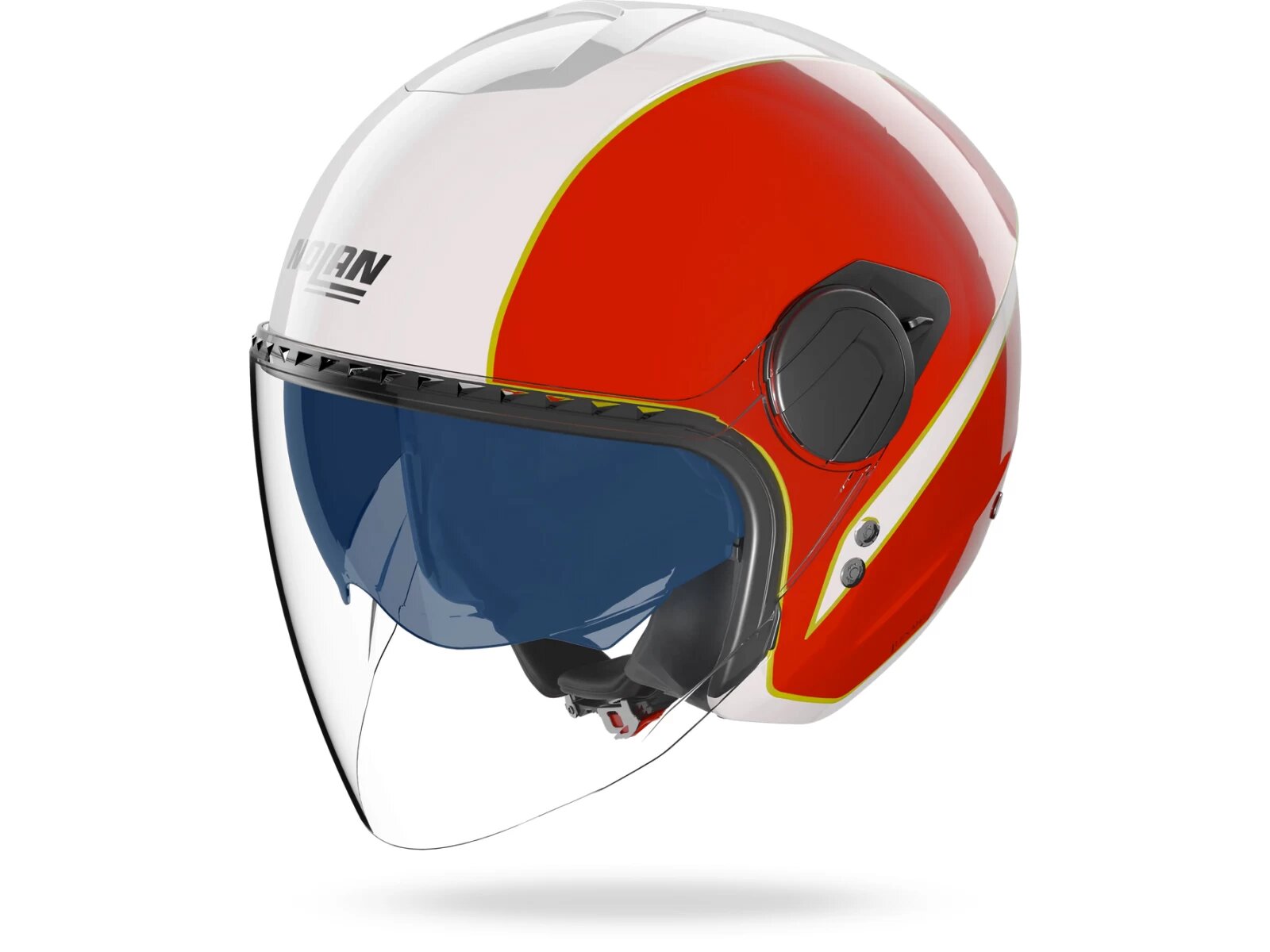 Мотошлем NOLAN N20-2 VISOR Tricolore, Metal 346, бело-красно-зеленый, XS