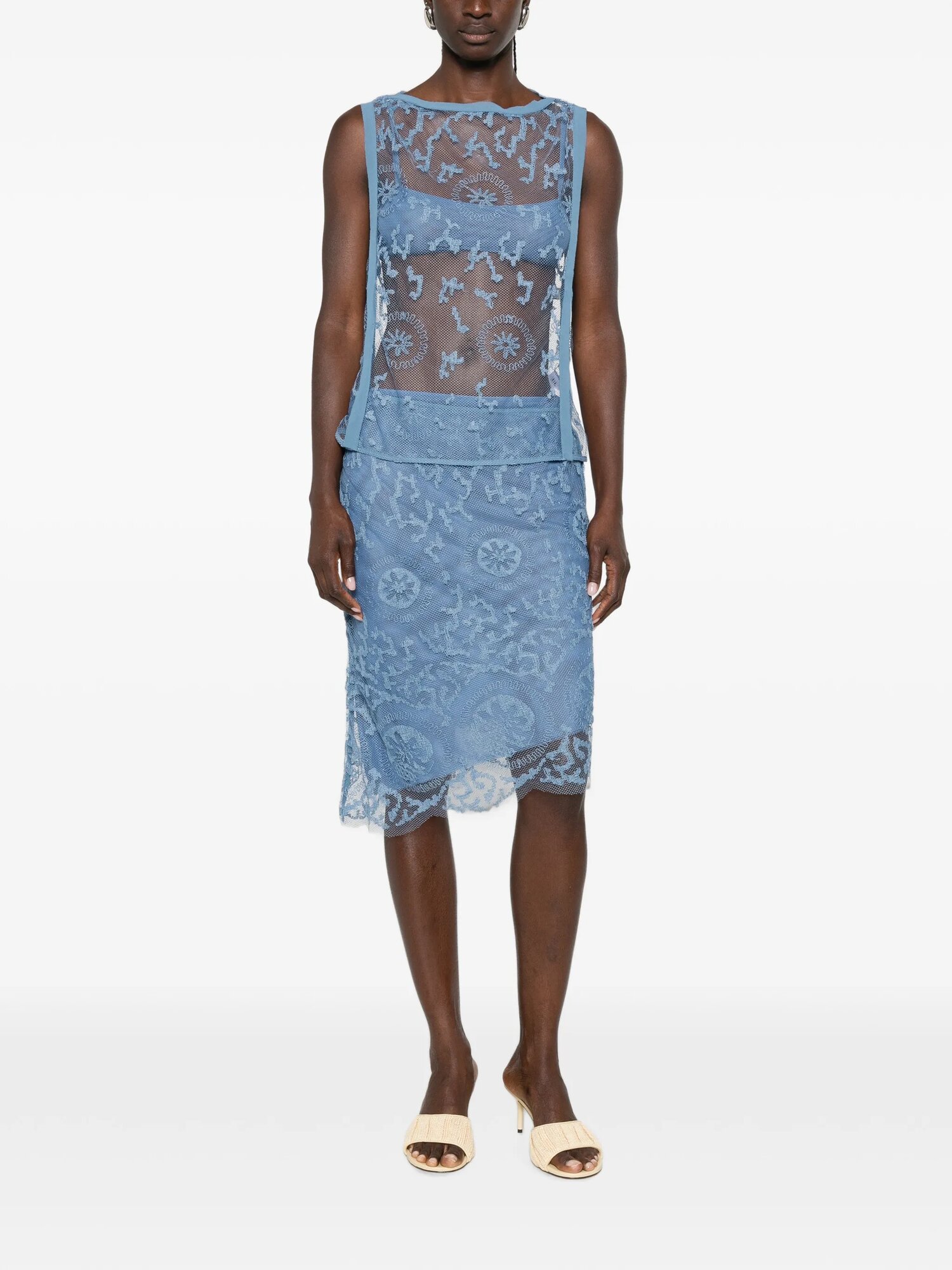 Юбка SIR. Leif mesh midi skirt, размер 8 — фото 1