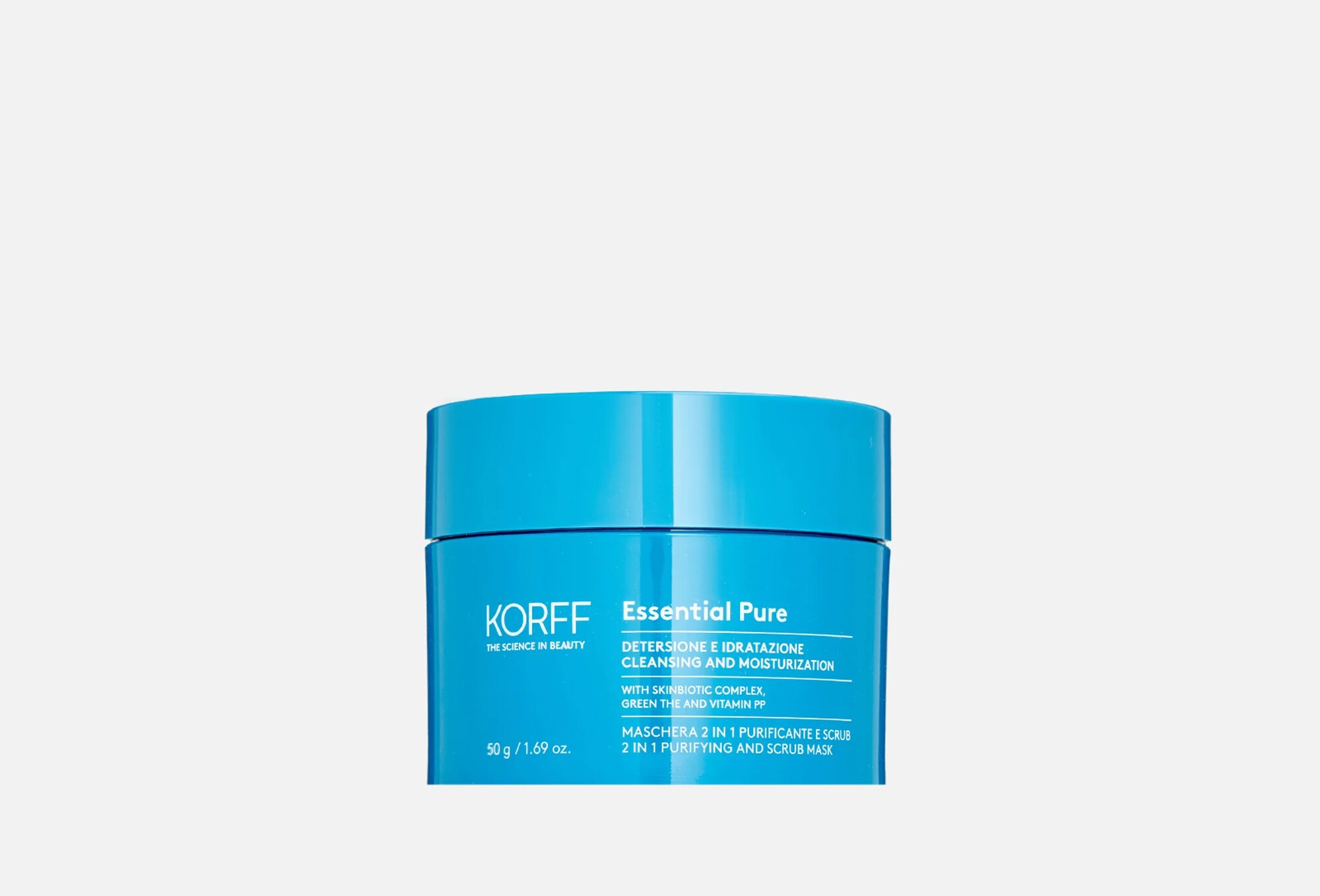 KORFF Essential Pure 2 IN 1 PURIFYING AND SCRUB MASK Очищающая и увлажняющая маска-скраб для лица 50мл