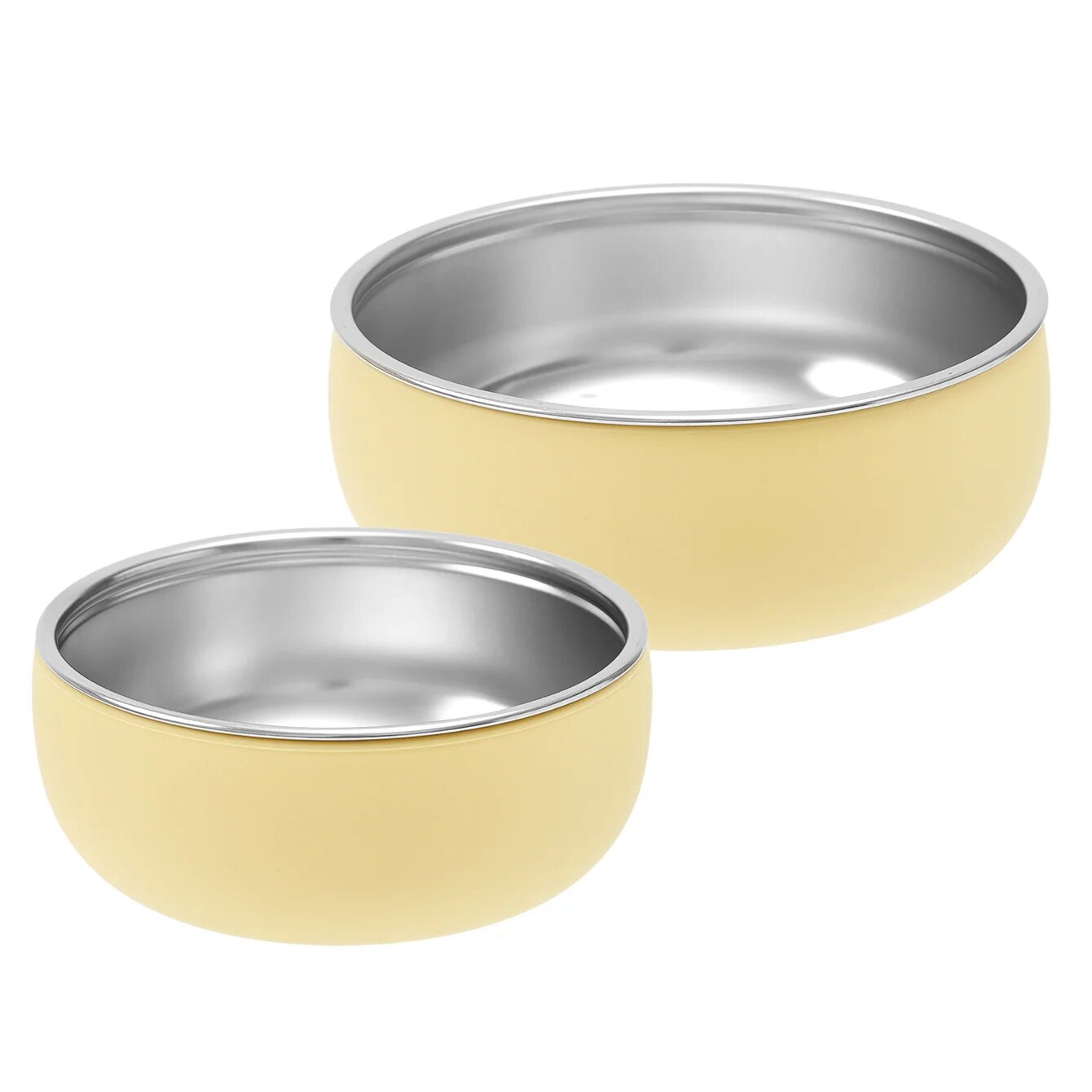 Детские миски Light yellow, нержавеющая сталь, 2 шт.