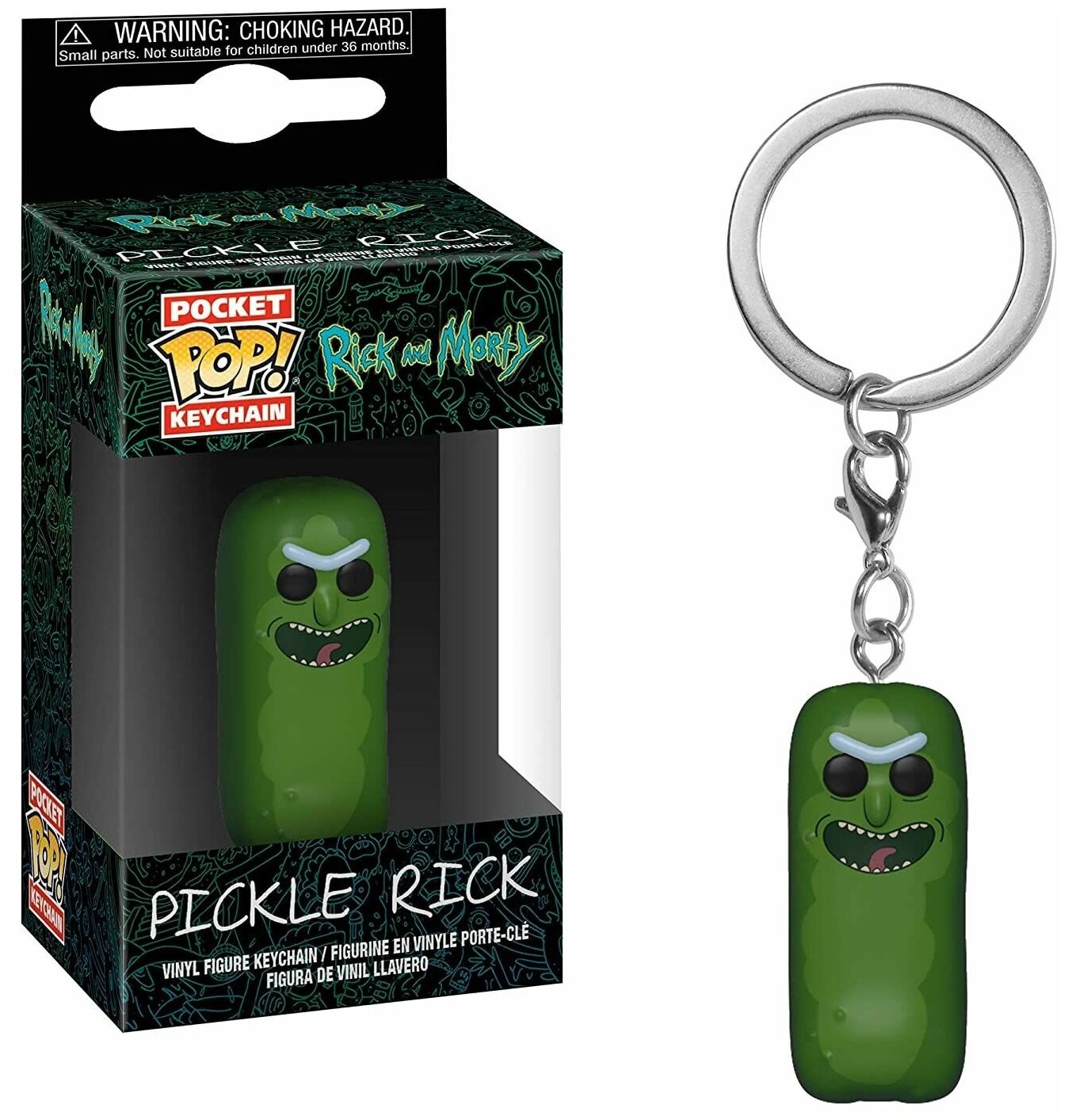 Брелок Огурчик Рик Pickle rick из сериала Рик и Морти Rick Morty