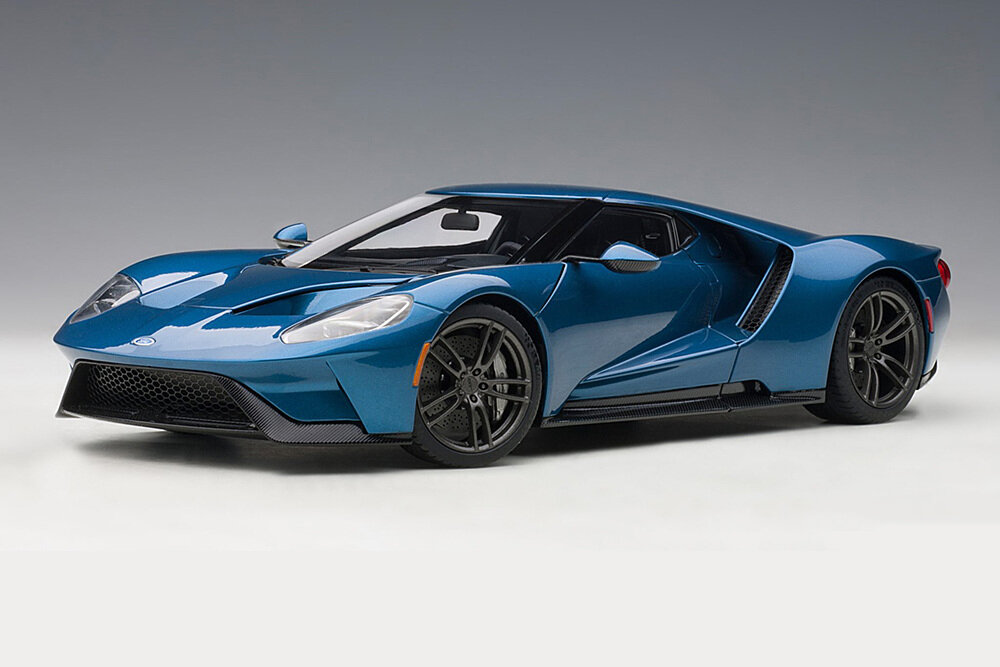 Модель коллекционная AUTOART Ford gt 2017 blue / форд гт синий