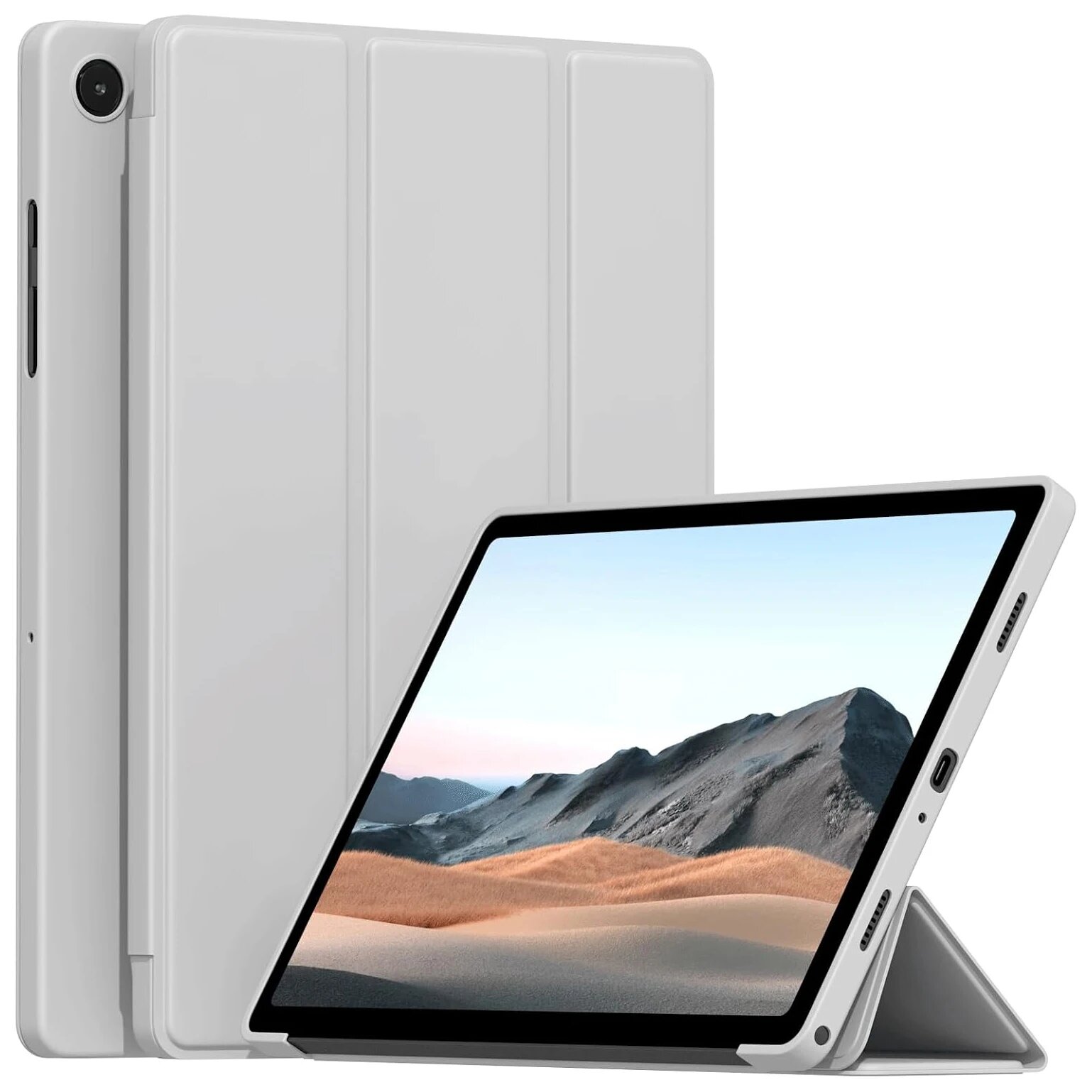 Чехол-книжка для Microsoft Surface Go 3/4, серый