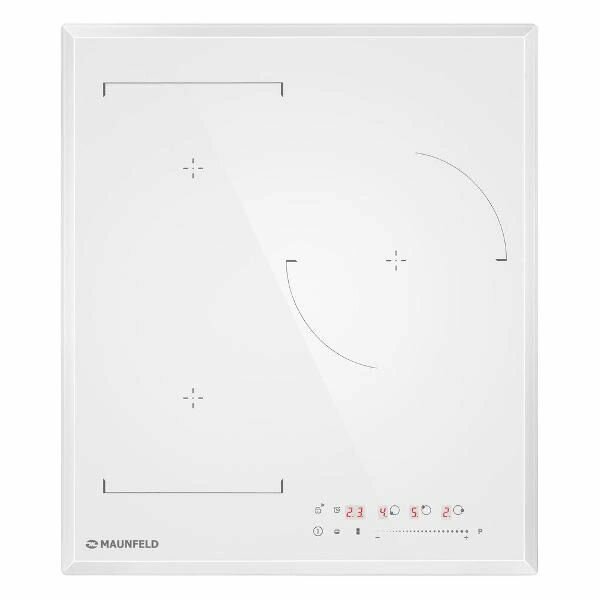 Встраиваемая индукционная панель независимая Maunfeld CVI453SBWH LUX Inverter
