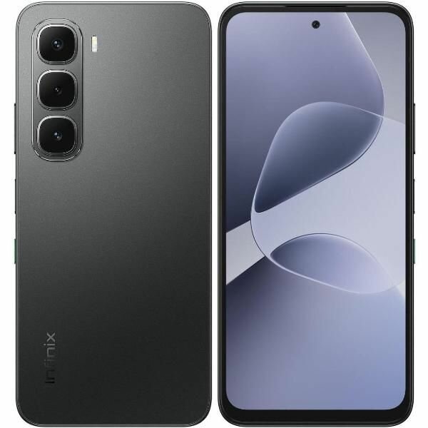 Смартфон Infinix HOT 60i 8/256GB гладкий черный