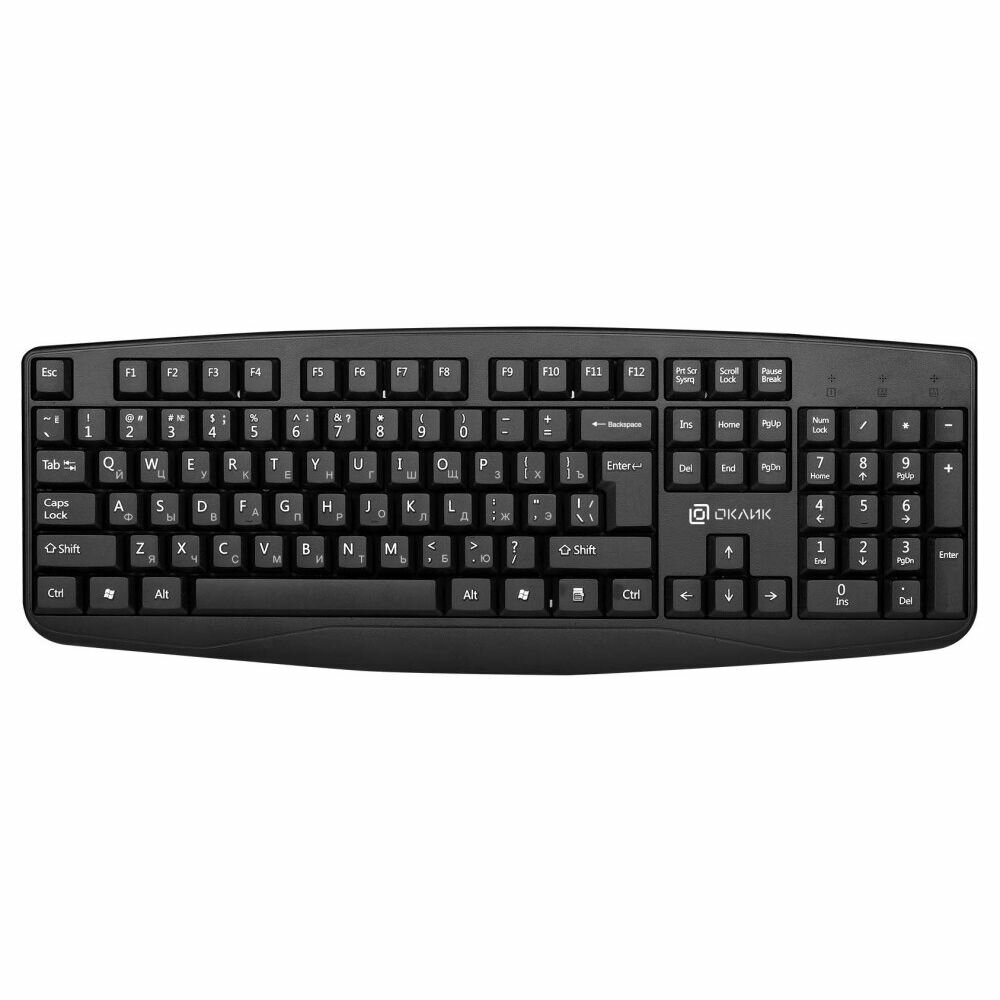 Клавиатура проводная Oklick 105M (1678092), USB, черный