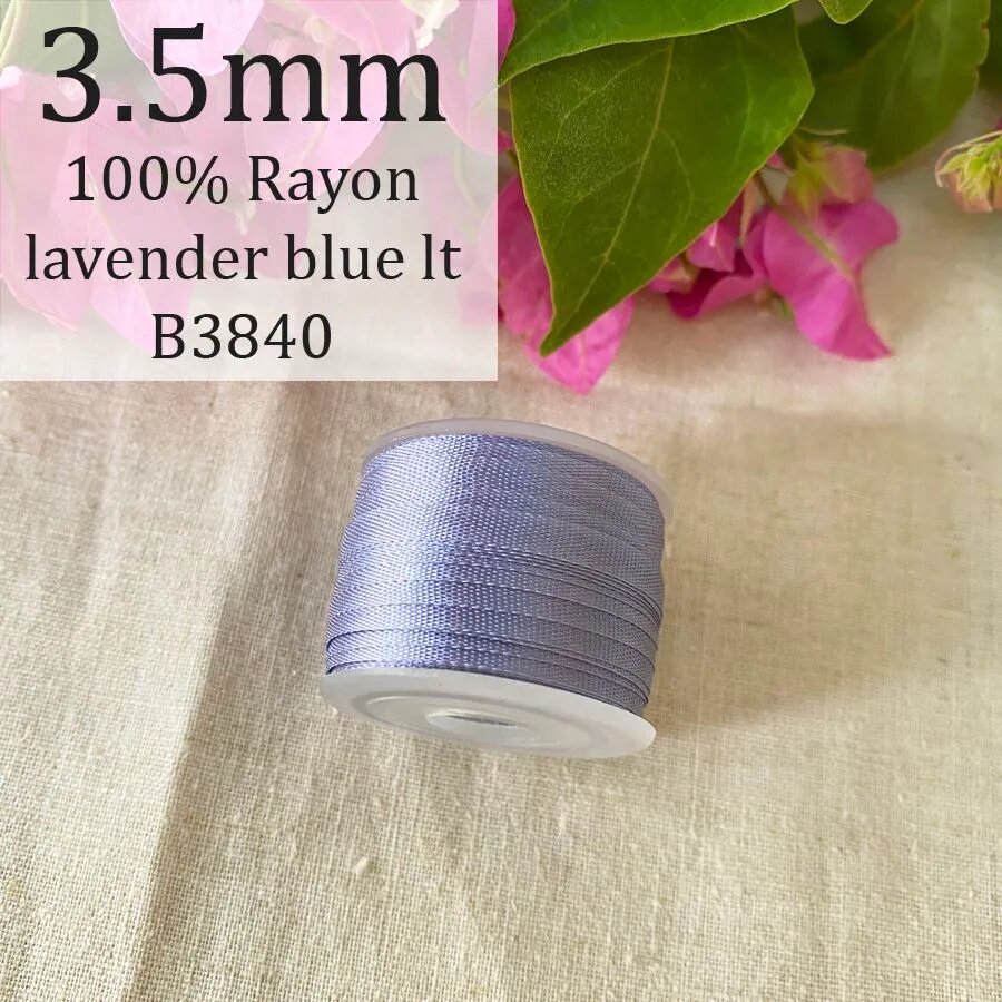 100% вискозная лента для вышивки, шитья и украшения кукол 3.5mm