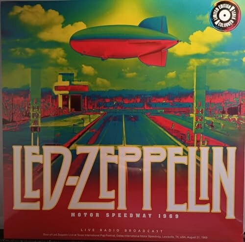 Виниловая пластинка Led Zeppelin - Motor Speedway 1969 (Lime Transparent Vinyl) (LP) (1 LP)