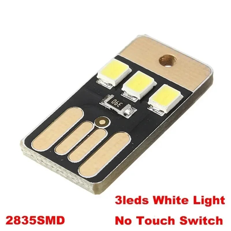 Портативная LED лампа YTDMEN 5В Бежевый, 3leds White Light B