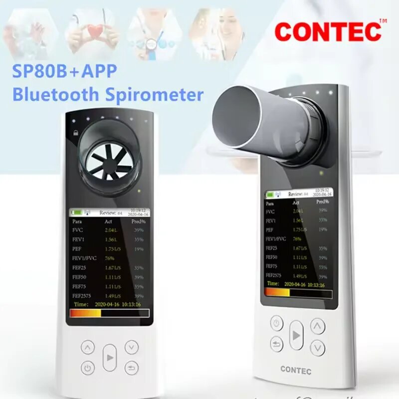 Contec Bluetooth Спирометр SP80B