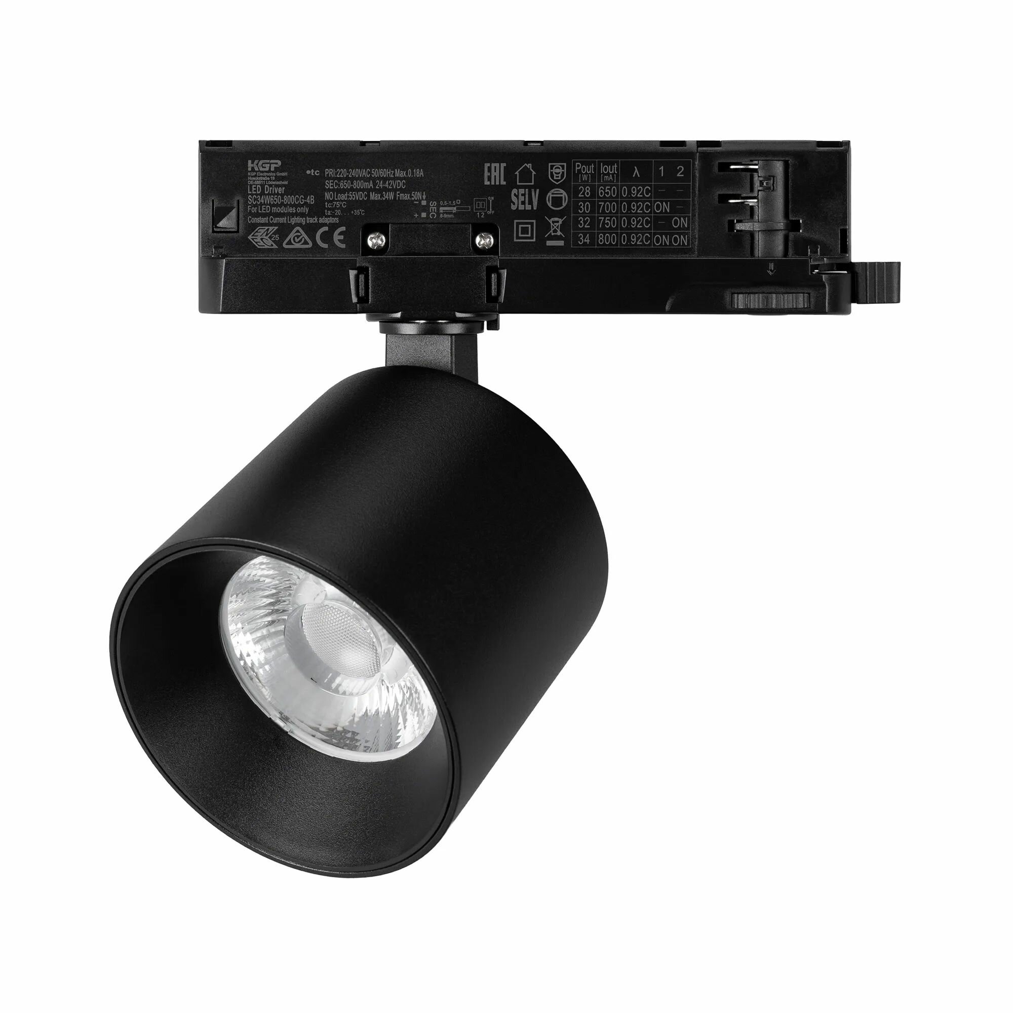 Трековый светильник Arlight LGD-DYKE-4TR-R90-26W Day4000 (BK, 38 deg, 230V) 052288