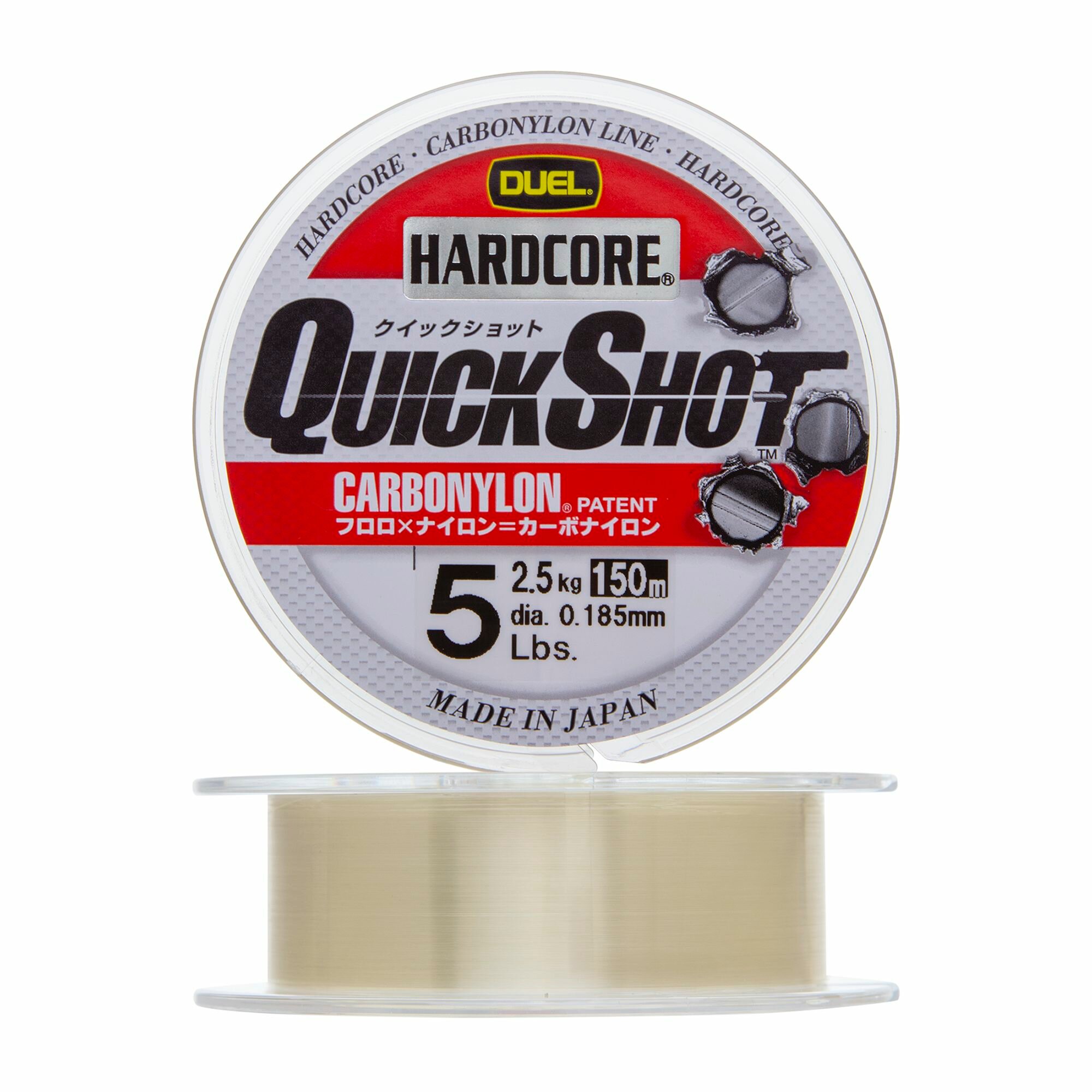 Леска монофильная Duel Hardcore Quick Shot Carbonylon 0,185мм