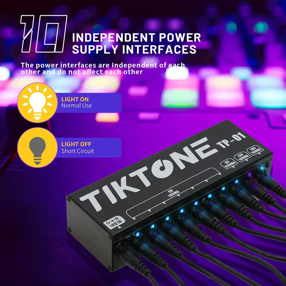 Блок питания для педалей гитарных эффектов TP-01 Power Supply — фото 1