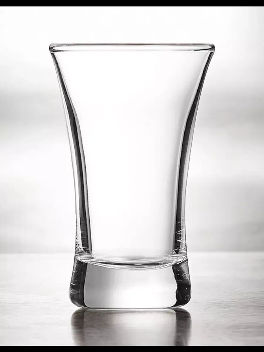 Стопка для водки, стеклянная, 80 мл