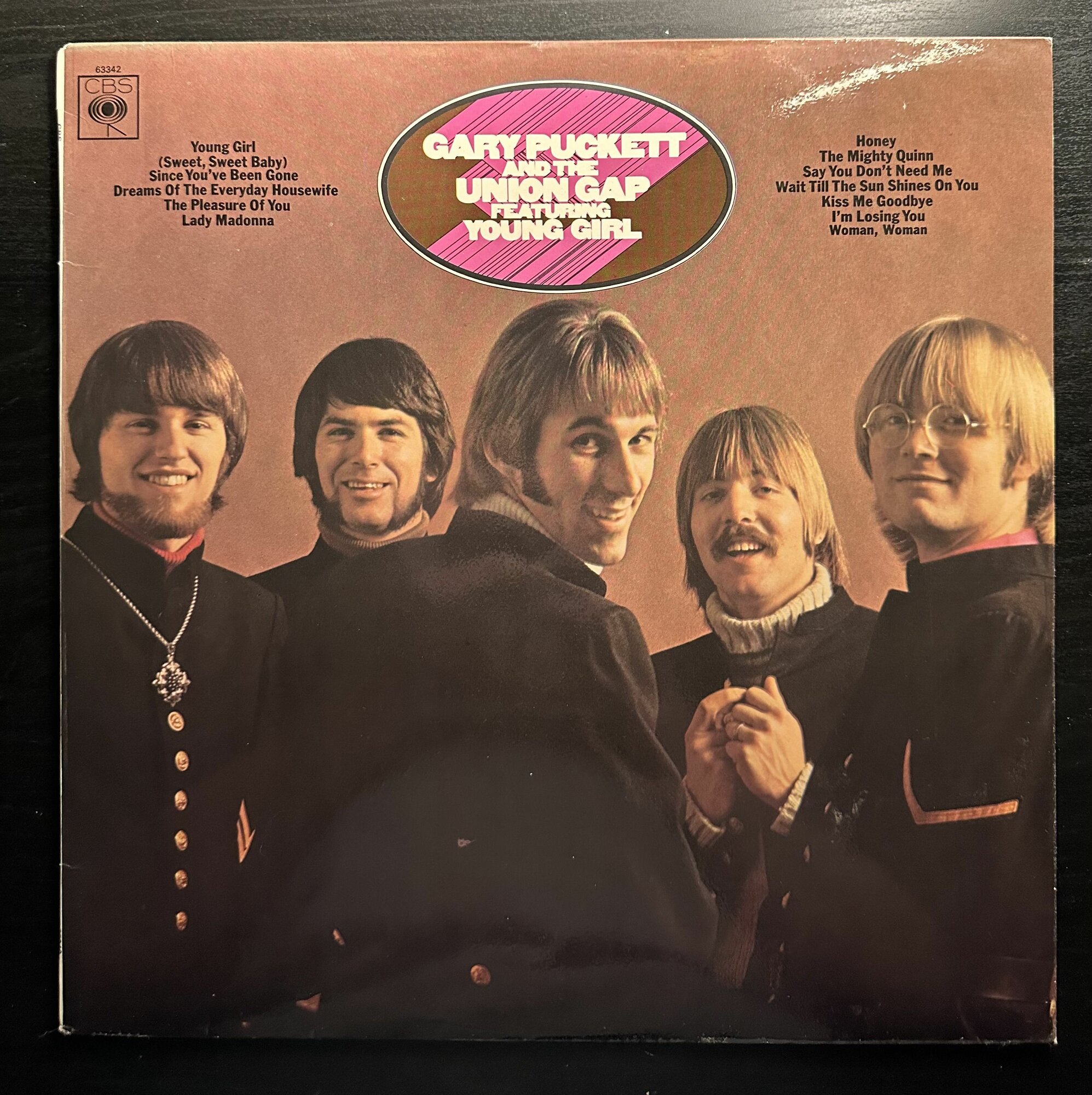 Виниловая пластинка Gary Puckett And The Union Gap Featuring "Young Girl" (Англия 1968г.)