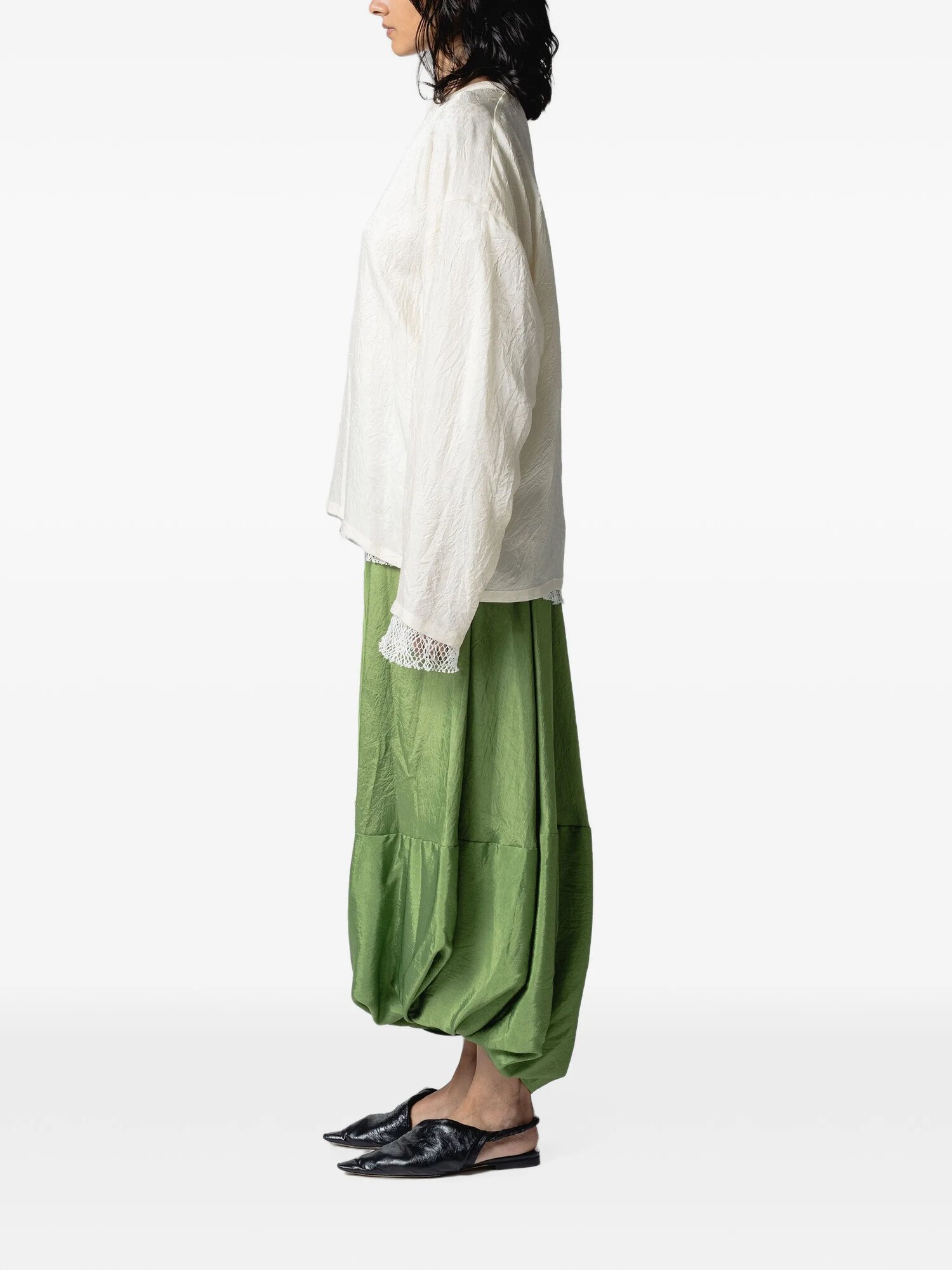 Юбка muller of yoshiokubo Draped balloon maxi skirt, размер 36 — фото 1