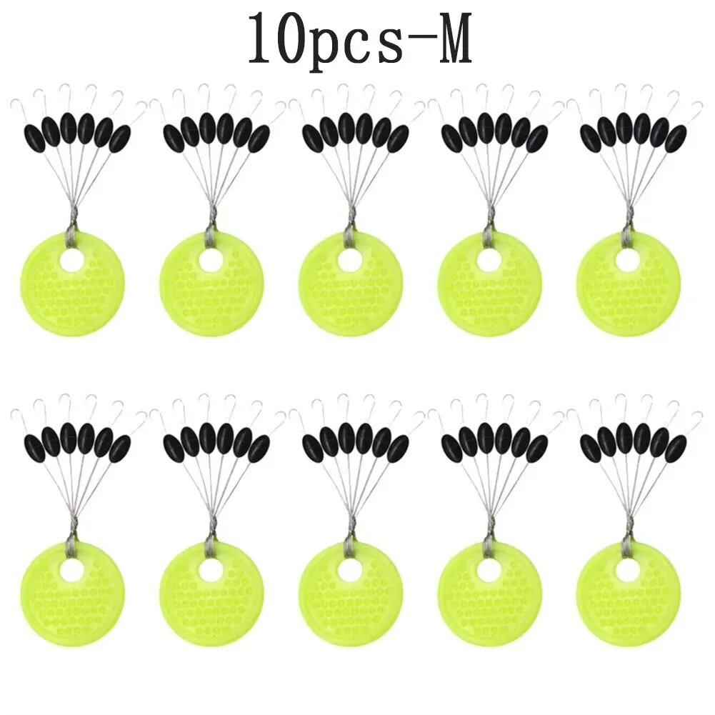 Поплавки рыболовные, 10pcs-M, желтые