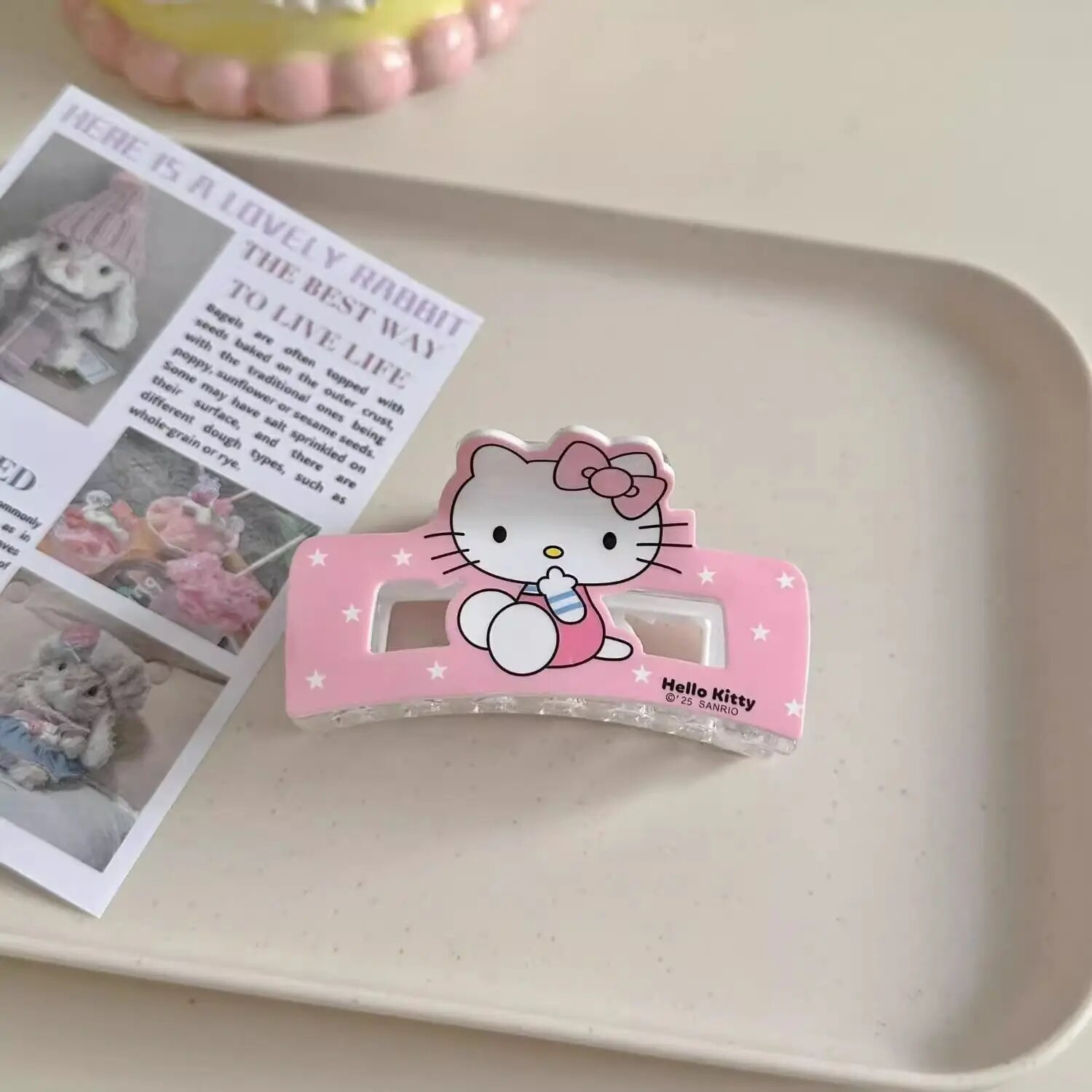 Заколки для волос в форме кошачьих лапок TOPTOY Розовый, 2