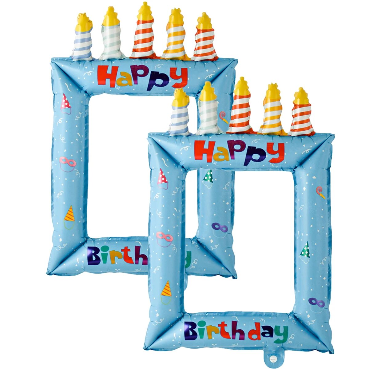 Фольгированные шары-фоторамки EACH PARTY сине-розовые 2 шт. Blue