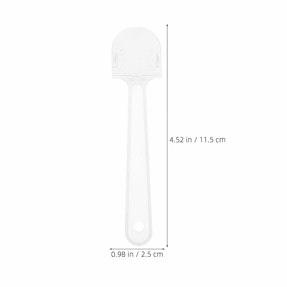 Компактные Пластиковые Ручки Для Вееров, Прозрачные, 11.50X2.50X0.30 См, 40 Шт