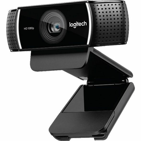Веб-камера Logitech 960-001088/960-001089 HD, 30 fps, микрофон, автофокус, чёрный