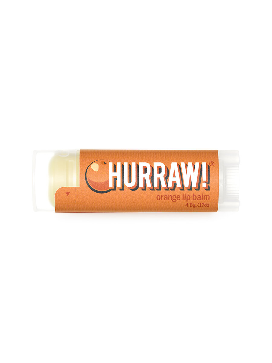 Бальзам Hurraw! Orange, веганский, органический, без парабенов, 4,8 г