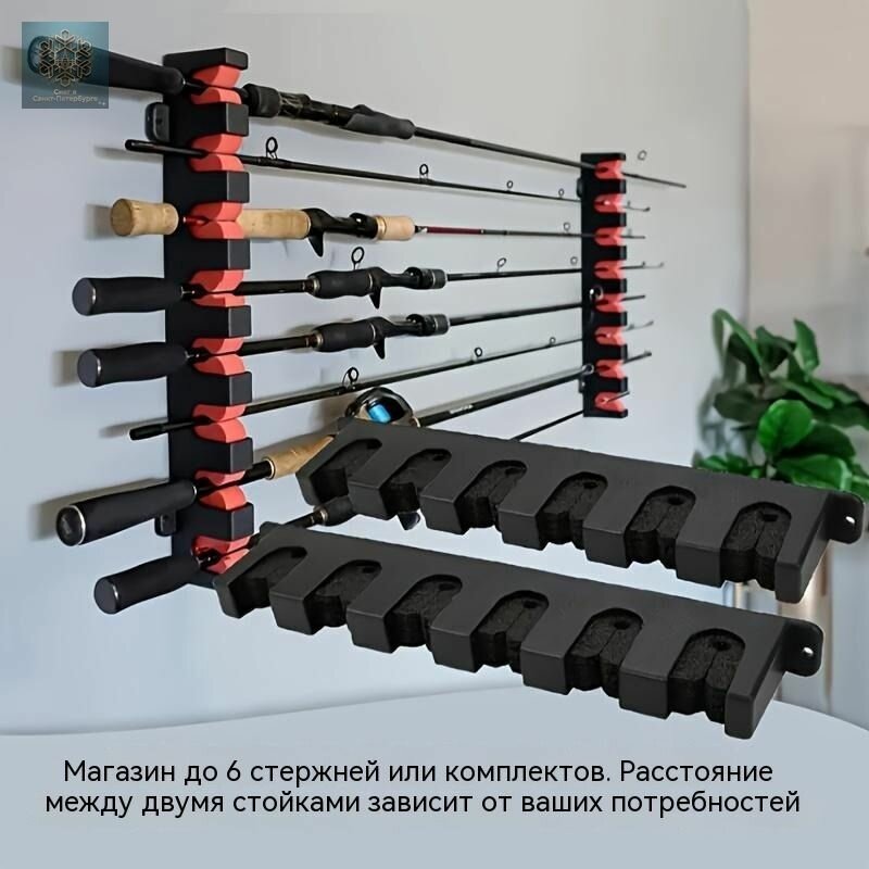Держатель Для Удочек Настенный