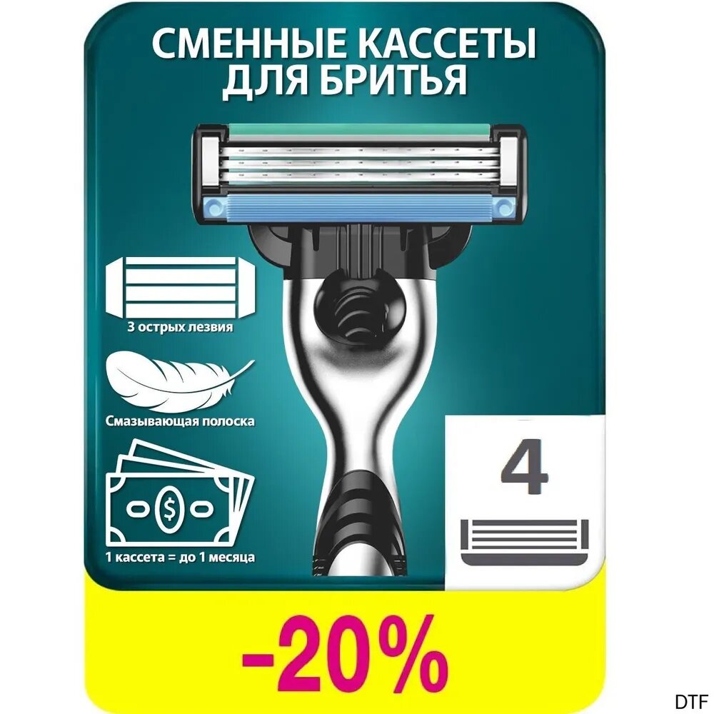 Сменные кассеты для бритвы