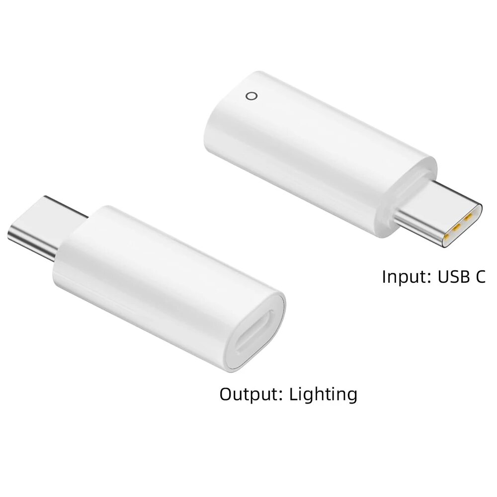 Адаптер USB-C - Lightning Белый для Apple Pencil 1