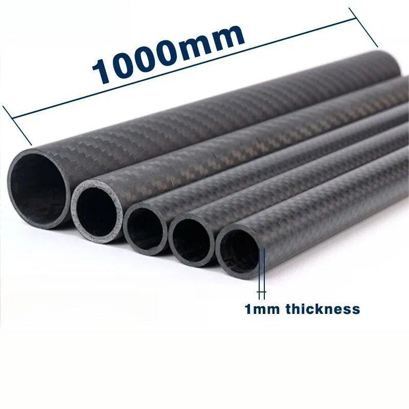 Полая труба из углеродного волокна (1шт 27x25x1000mm)