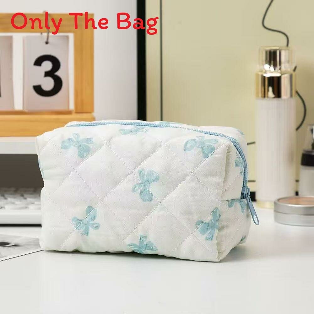 Chic compact pencil box with highgloss finish for home and school storage, bluebow