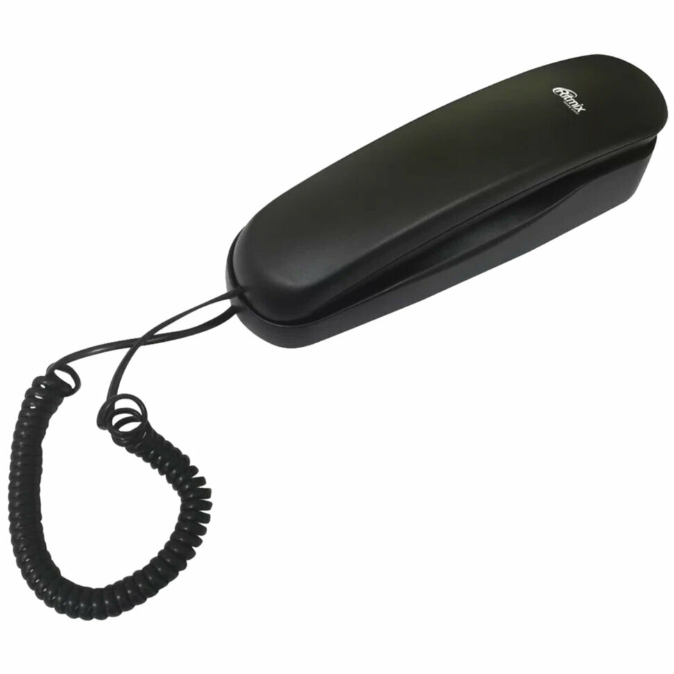 Телефон RITMIX RT-002 black, удержание звонка, тональный/импульсный режим, повтор, черный, 80002229, 263156