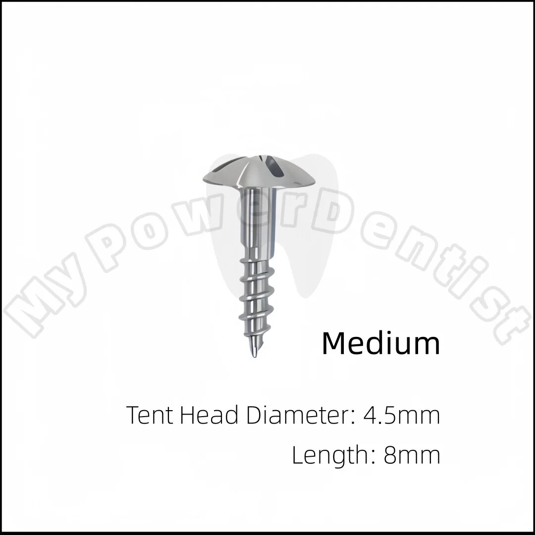 Стоматологический винт ACMEDENT Tent Head 4.5x8mm, Medium