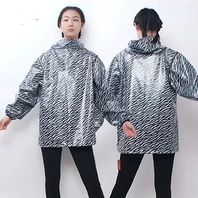 Байкерский плащ с капюшоном Серый, XL, stripes