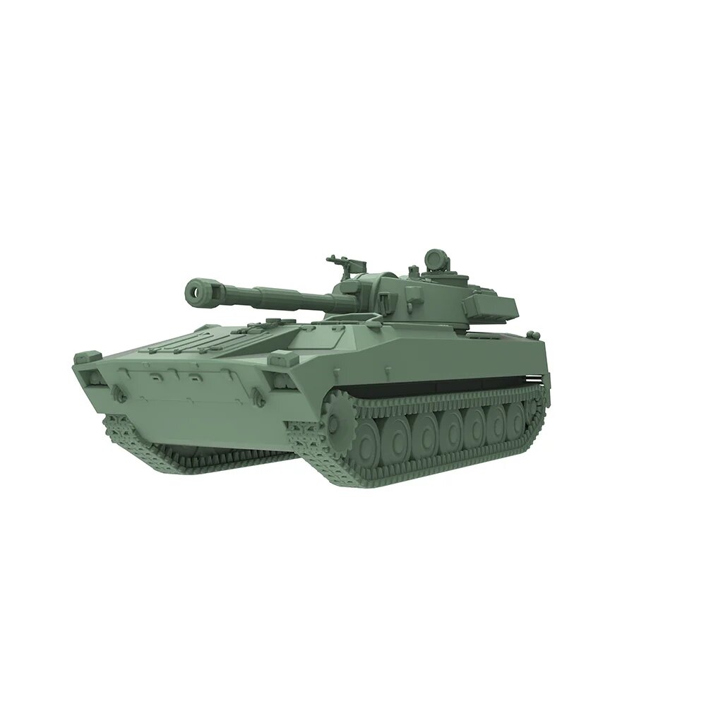 Модель танка 2С1 "Гвоздика" 1/144-1/1250, цвет 700 scale