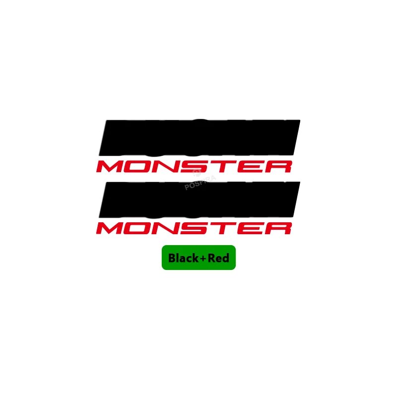 Наклейки на бак мотоцикла POSFIRA, виниловые наклейки для Ducati Monster 696, 937, Monster-Black-Red