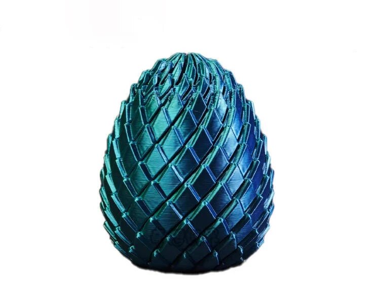 Пластиковые сенсорные игрушки Twisty Fidget Egg Синий, 7.5cm blue green
