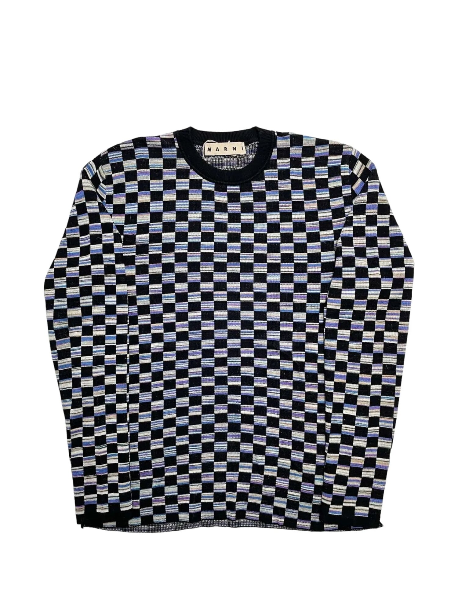 Свитер Checkerboard-knit sweater