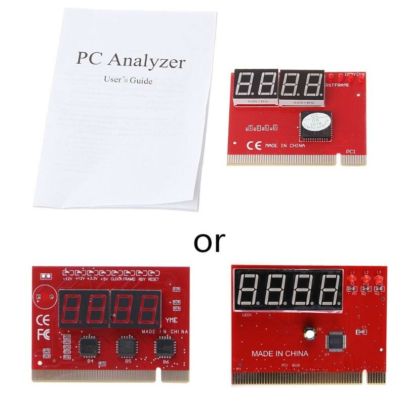 Диагностическая POST-карта для материнской платы PCI, Черный