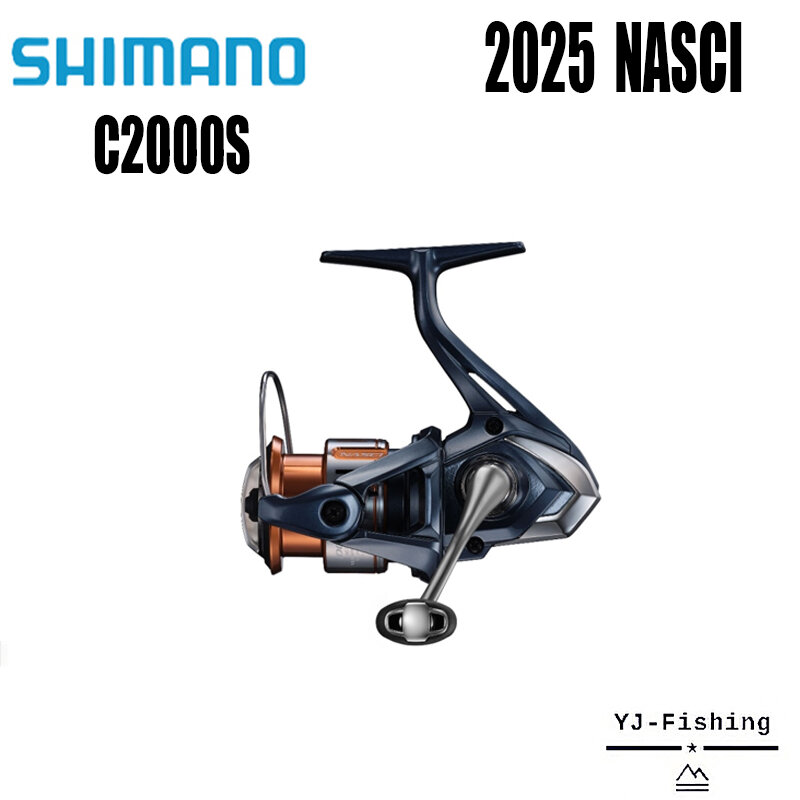 SHIMANO 2025 NASCI C2000S Спиннинговая катушка для рыбалки Компактная и Устойчивая