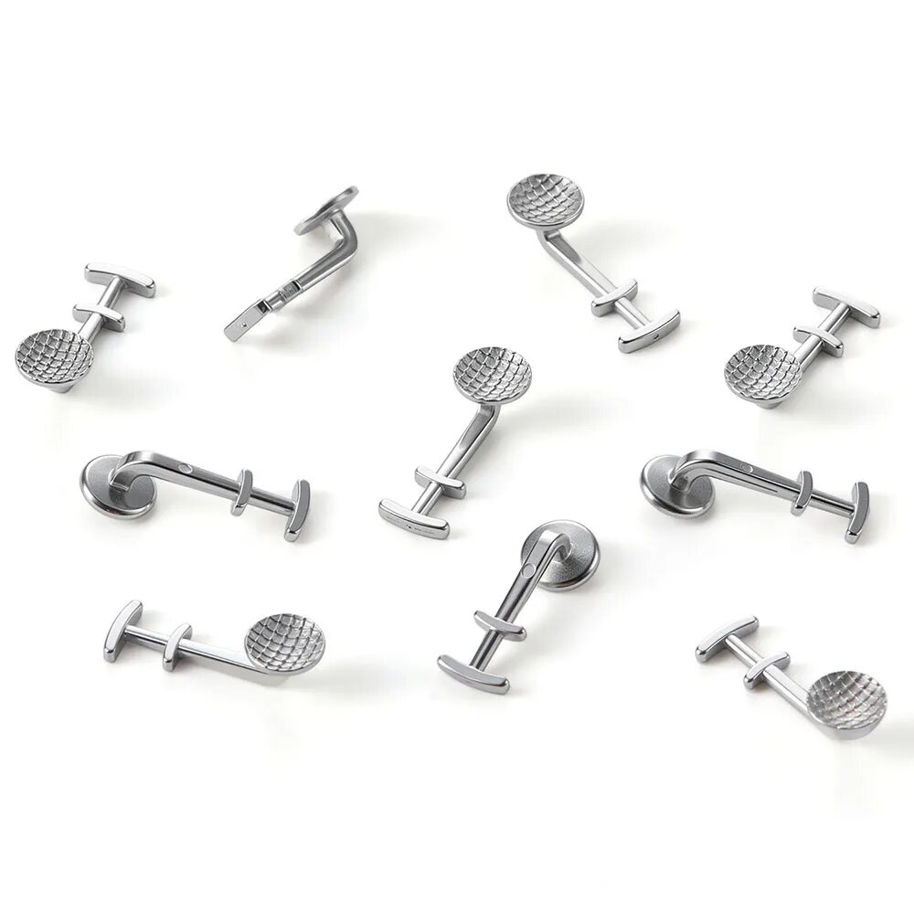 AZDENT Лингвальные кнопки ортодонтические двойные крючки 10PC Monoblock Long