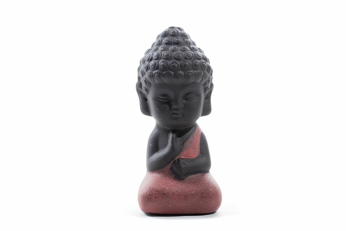 Чайная фигурка "Будда в покое", для чайной церемонии, керамика, 7,5 x 4,0 см