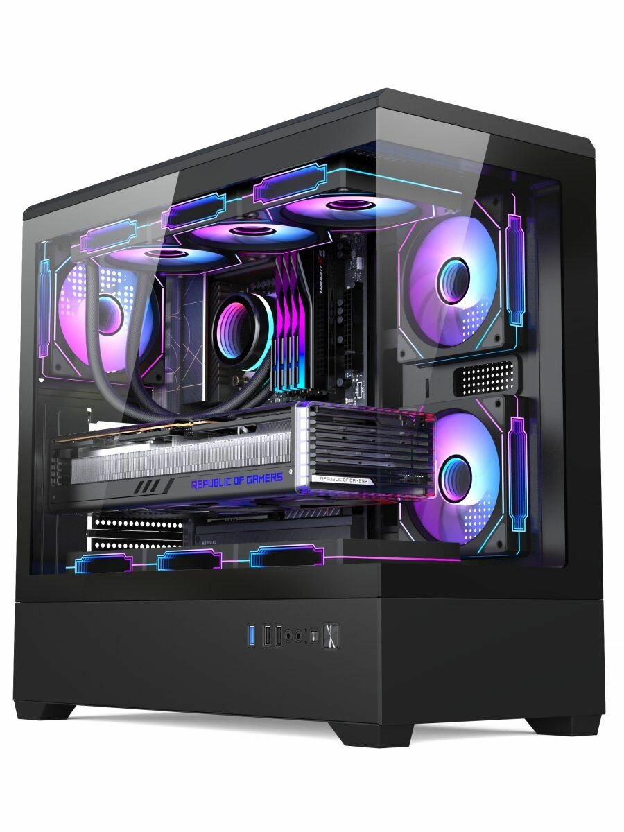 Корпус для пк Bloody CC-128 E-ATX Midi-Tower, без БП