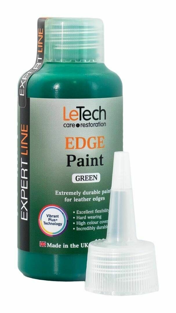Краска для уреза кожи, зеленый, LeTech (Leather Edge Paint) Green 100ml