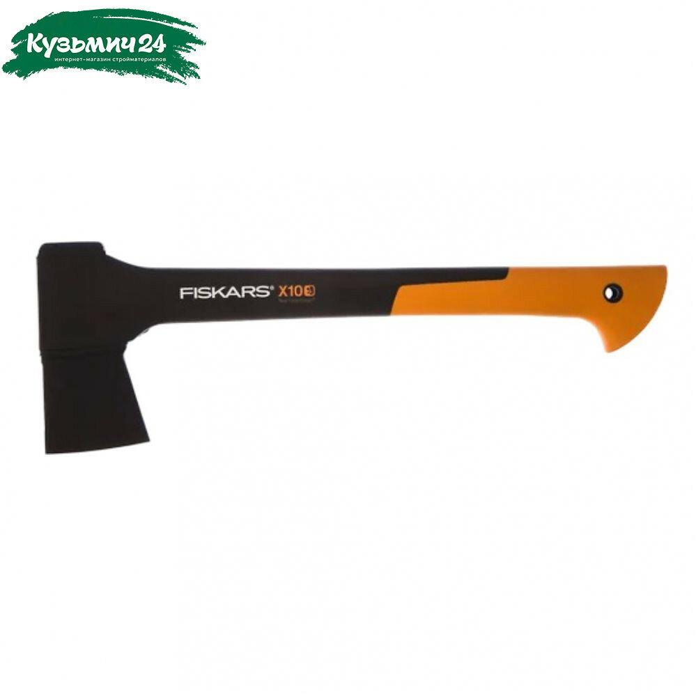 Топор универсальный Fiskars X10 S 1015619, фиберглассовая рукоятка, 1 кг