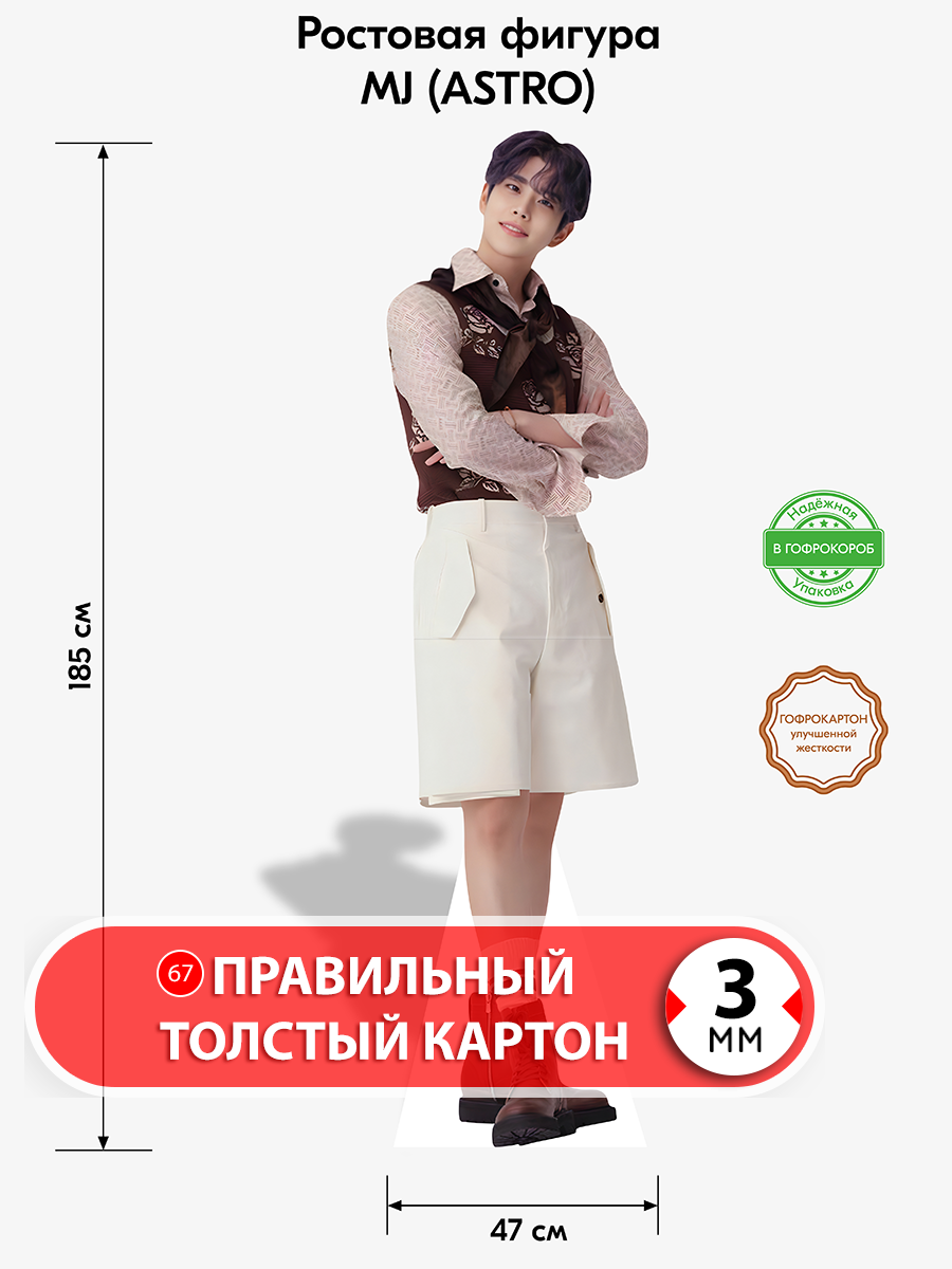 Аксессуар для фотосессий, MJ (Ким Мён Джун) (ASTRO) 2, ростовая фигура