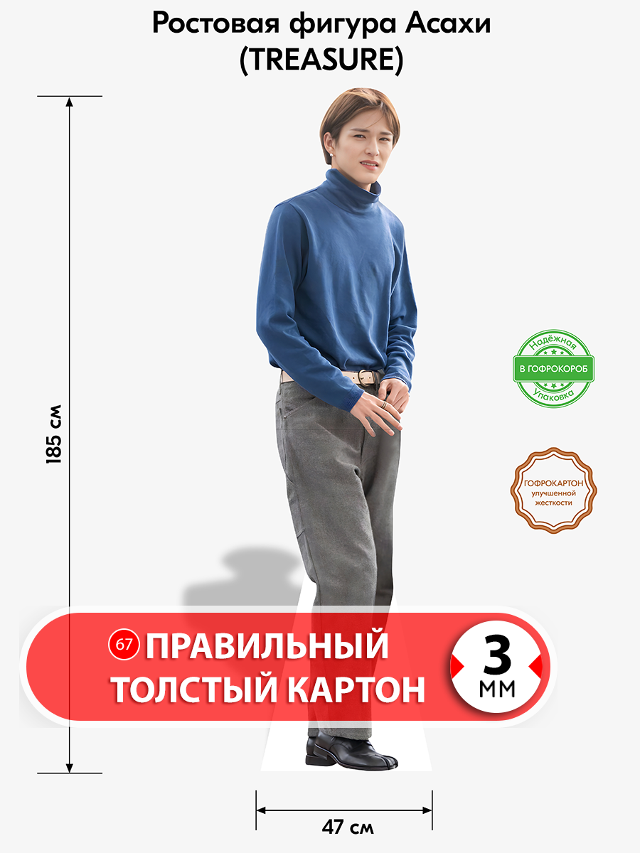 Аксессуар для фотосессий, Асахи (TREASURE) 2, ростовая фигура