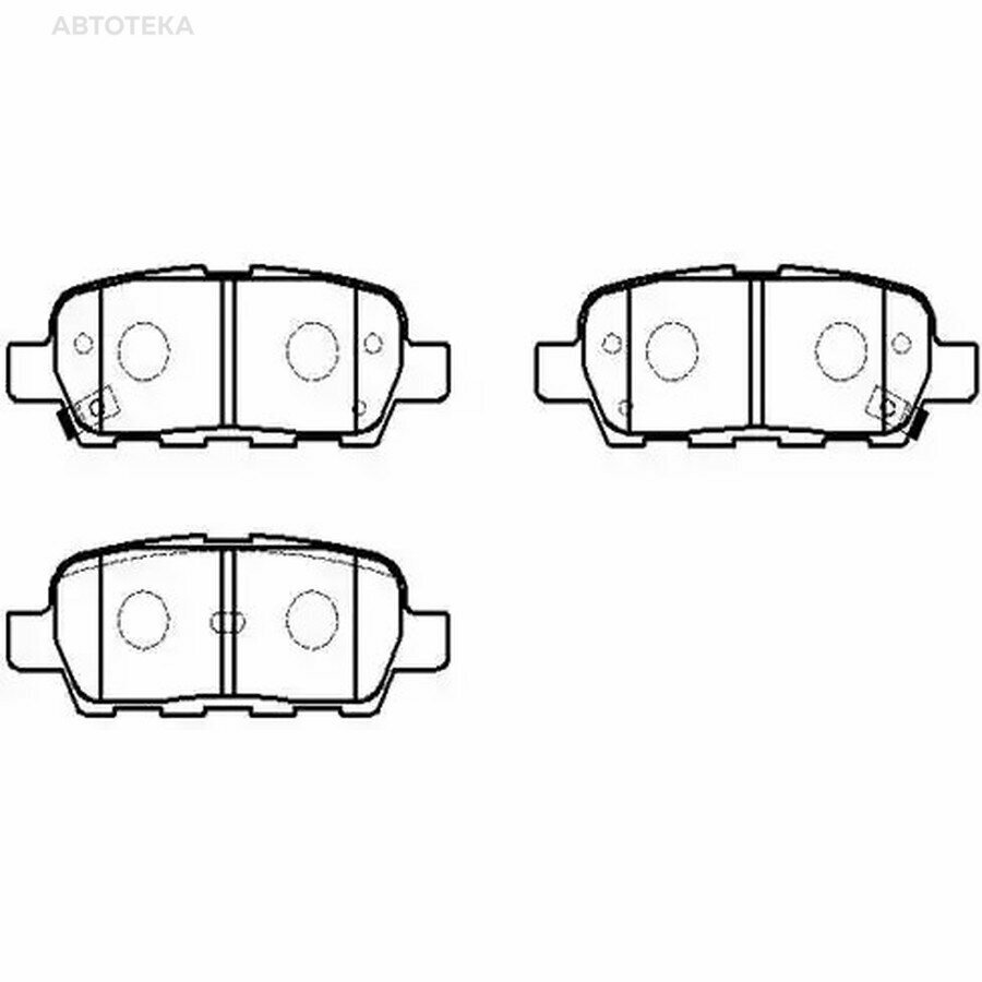 Колодки тормозные HSB HP5162 INFINITI FX 35, FX45 03-08 / NISSAN MURANO 03-08, QUEST 05-05, ALTIMA 02-06, MAXIMA 04-08