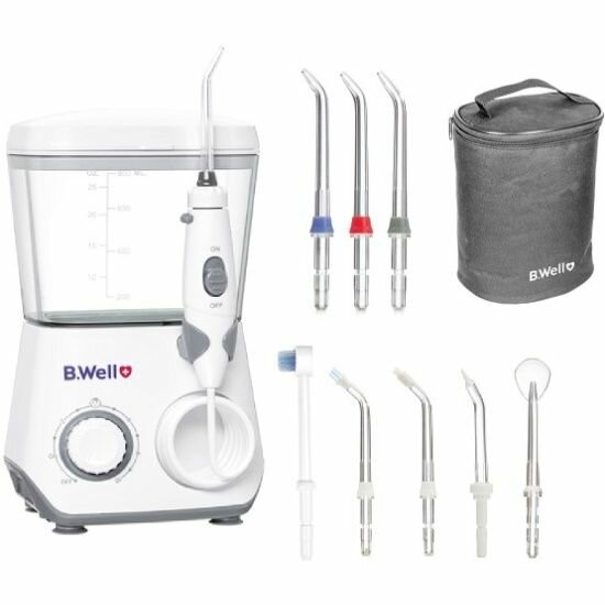 Ирригатор B.Well WI-933 стационарный, с аккумулятором, 8 насадок. 7640156396218